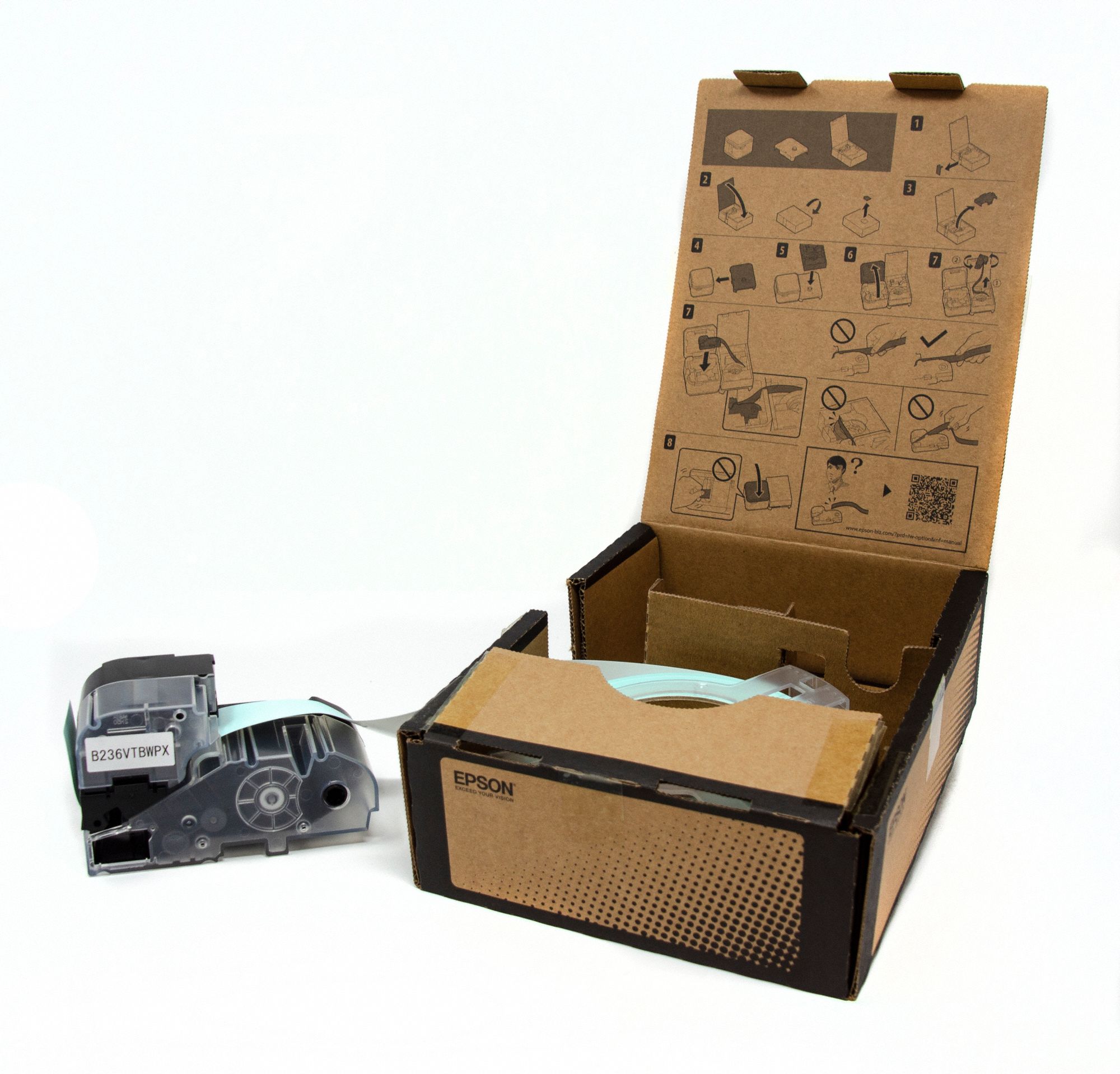 1 1/2 in x 147 19/32 ft, Vinyl, Continuous Label Roll in Box - 60YR34 ...