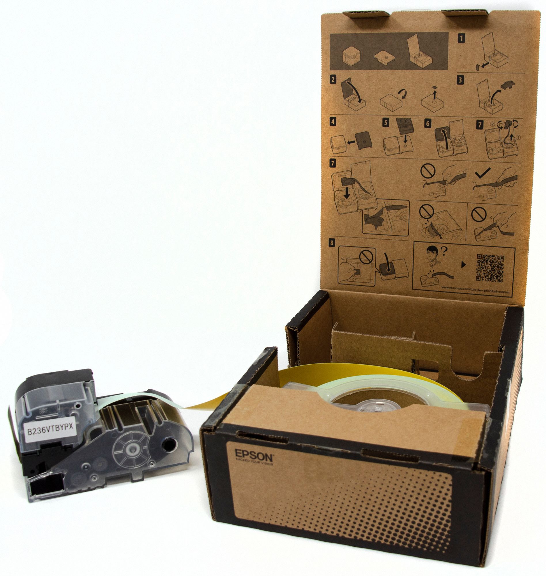 1 1/2 in x 147 19/32 ft, Vinyl, Continuous Label Roll in Box - 60YR35 ...