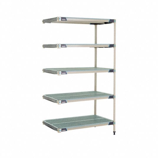 METRO, 24 in x 42 in, 74 in Overall Ht, Plastic Industrial Shelving ...