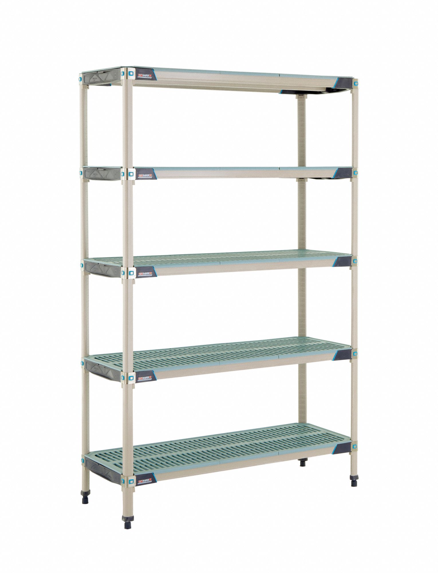 METRO, 18 in x 48 in, 74 in Overall Ht, Plastic Industrial Shelving ...