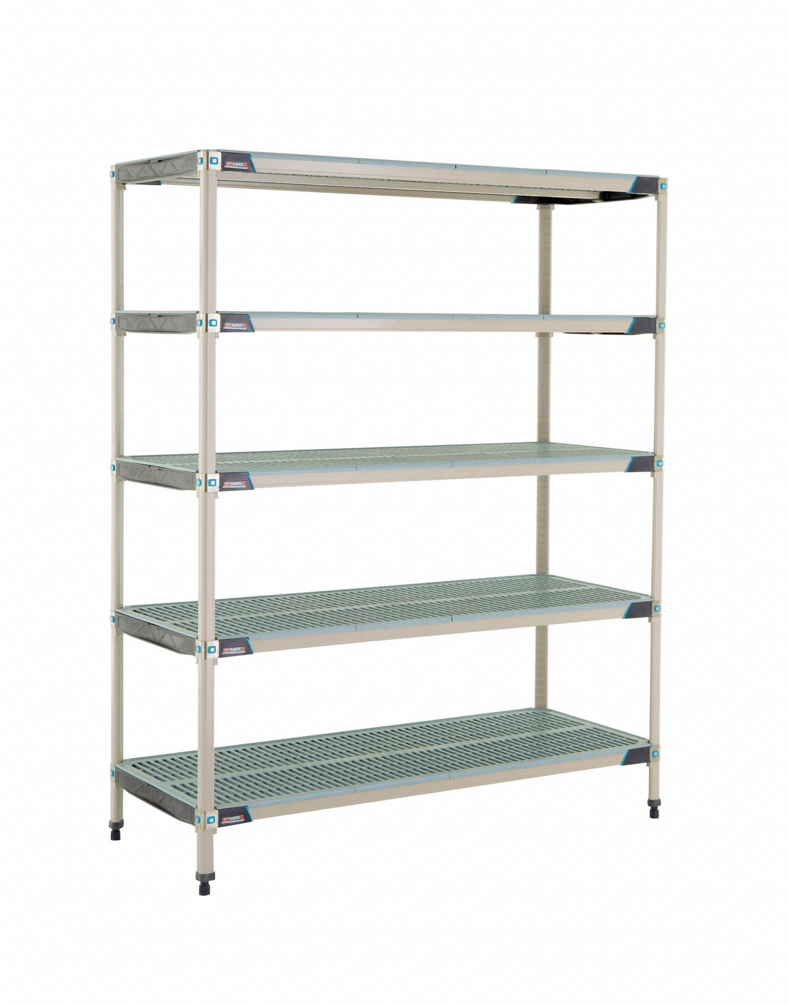 METRO, 24 in x 60 in, 74 in Overall Ht, Plastic Industrial Shelving ...