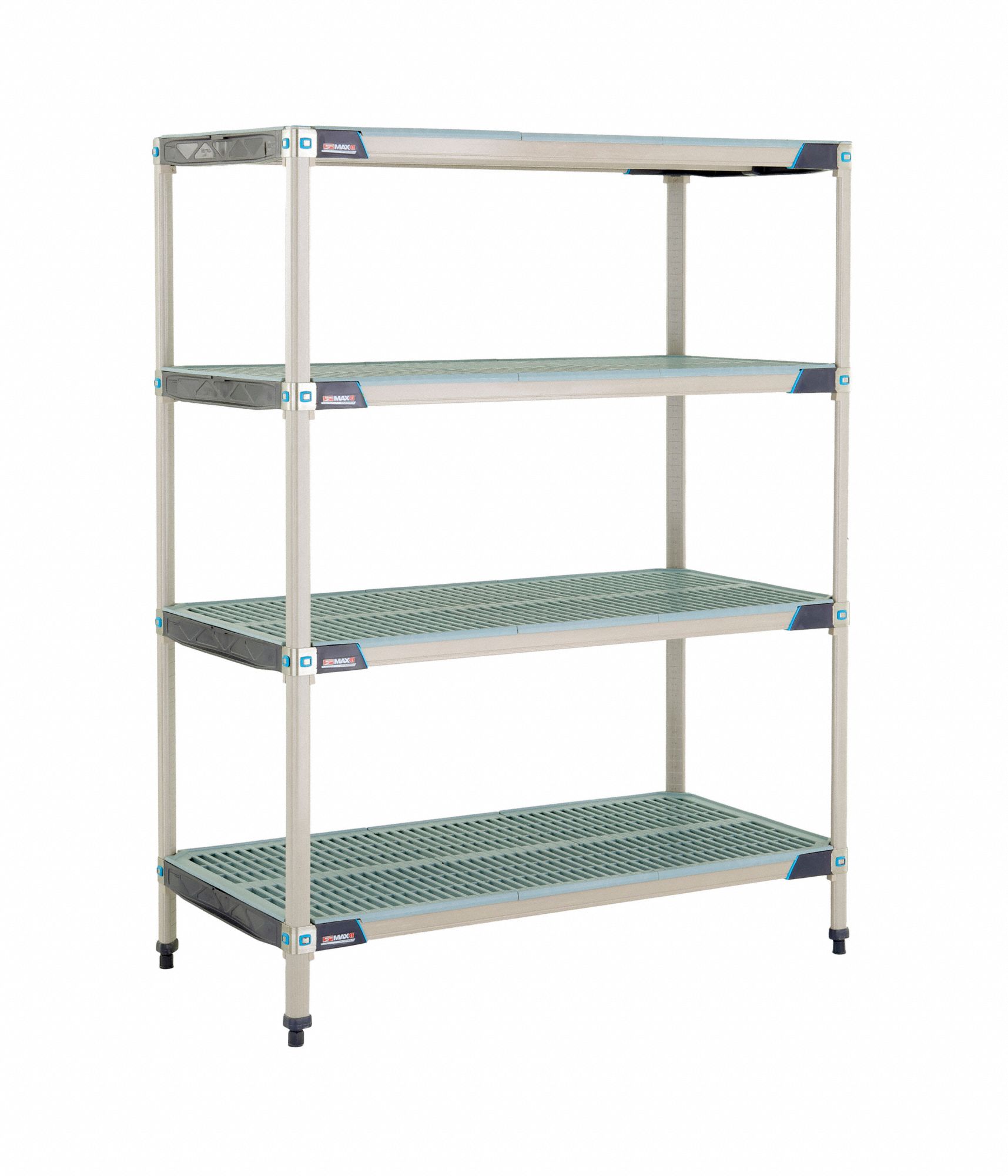 METRO, 24 in x 48 in, 62 in Overall Ht, Plastic Industrial Shelving ...