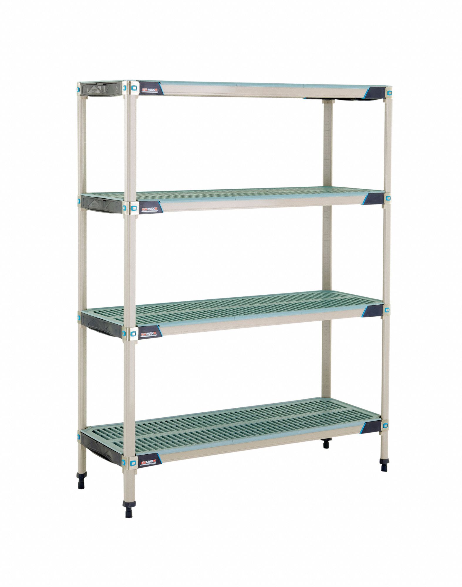 METRO, 18 in x 48 in, 62 in Overall Ht, Plastic Industrial Shelving ...