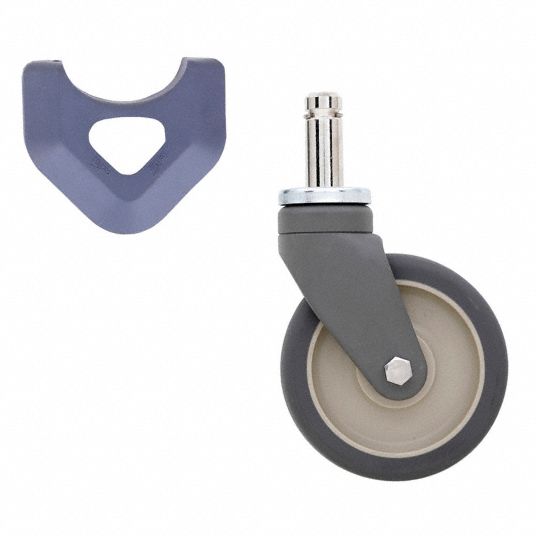 METRO, 5 in Caster Wheel Dia, Polyurethane, Rigid Stem Caster - 60YU89 ...