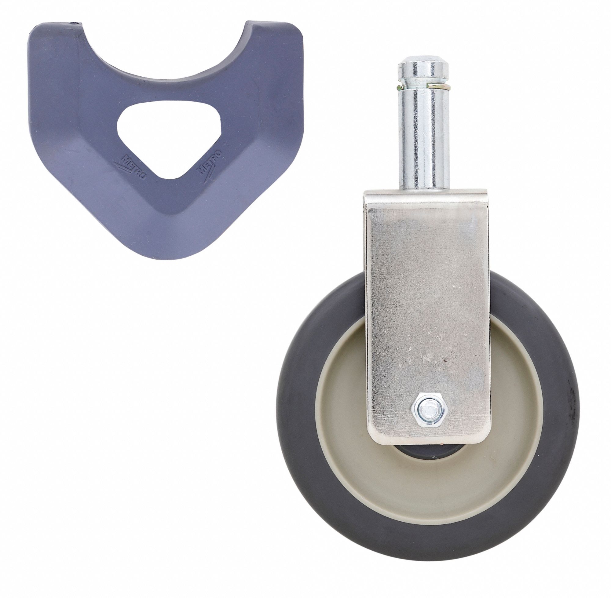 METRO, 5 in Caster Wheel Dia, Polyurethane, Rigid Stem Caster - 60YU95 ...