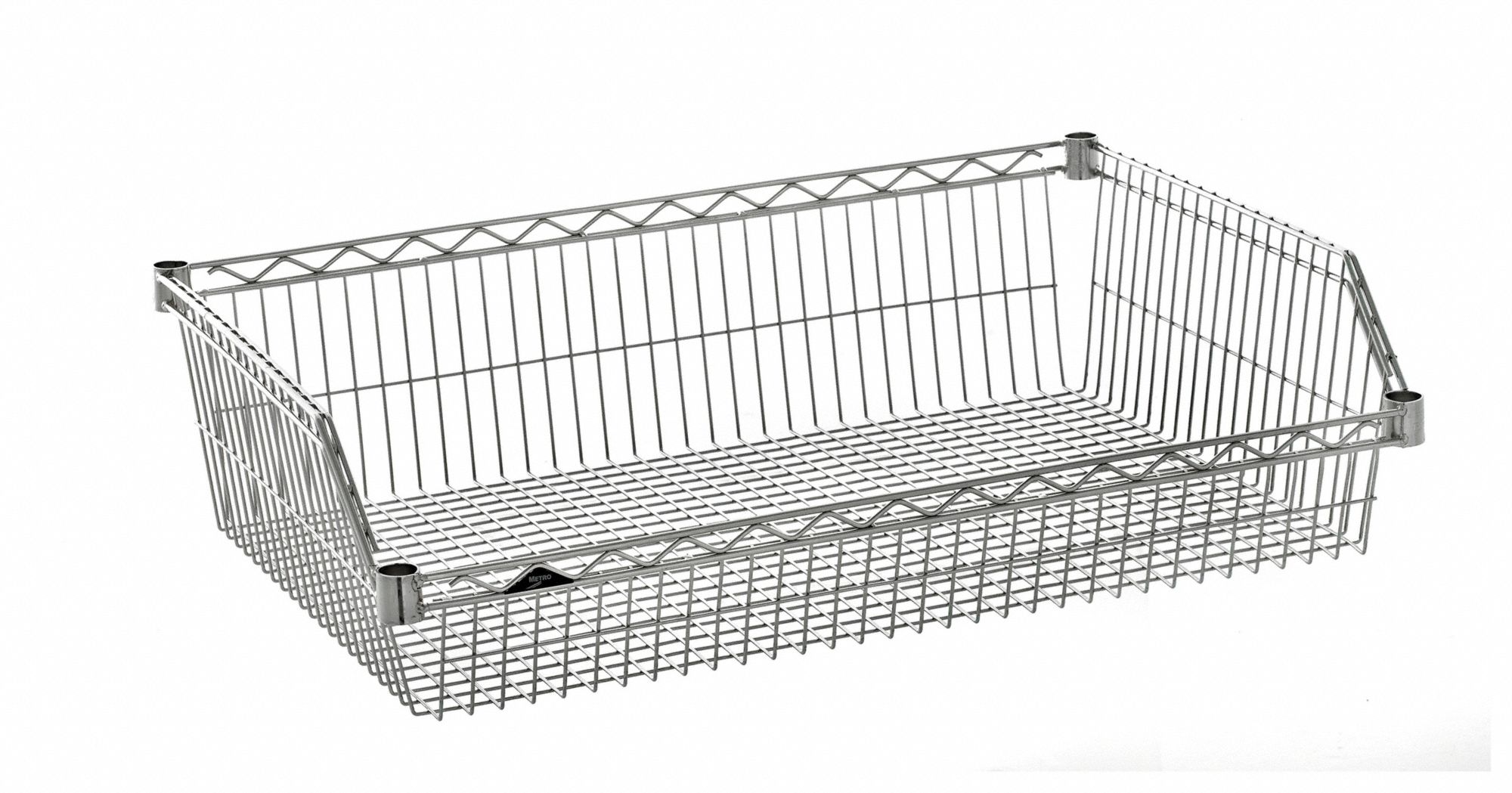METRO, 48 in x 24 in x 9 in, Steel, Wire Shelving, Basket Shelf ...