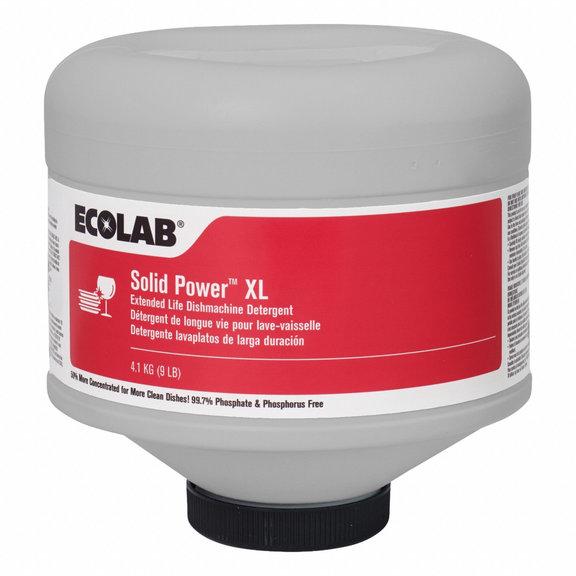 ECOLAB, Machine Wash, Solid, Dishmachine Detergent - 400GL8|6100185 ...