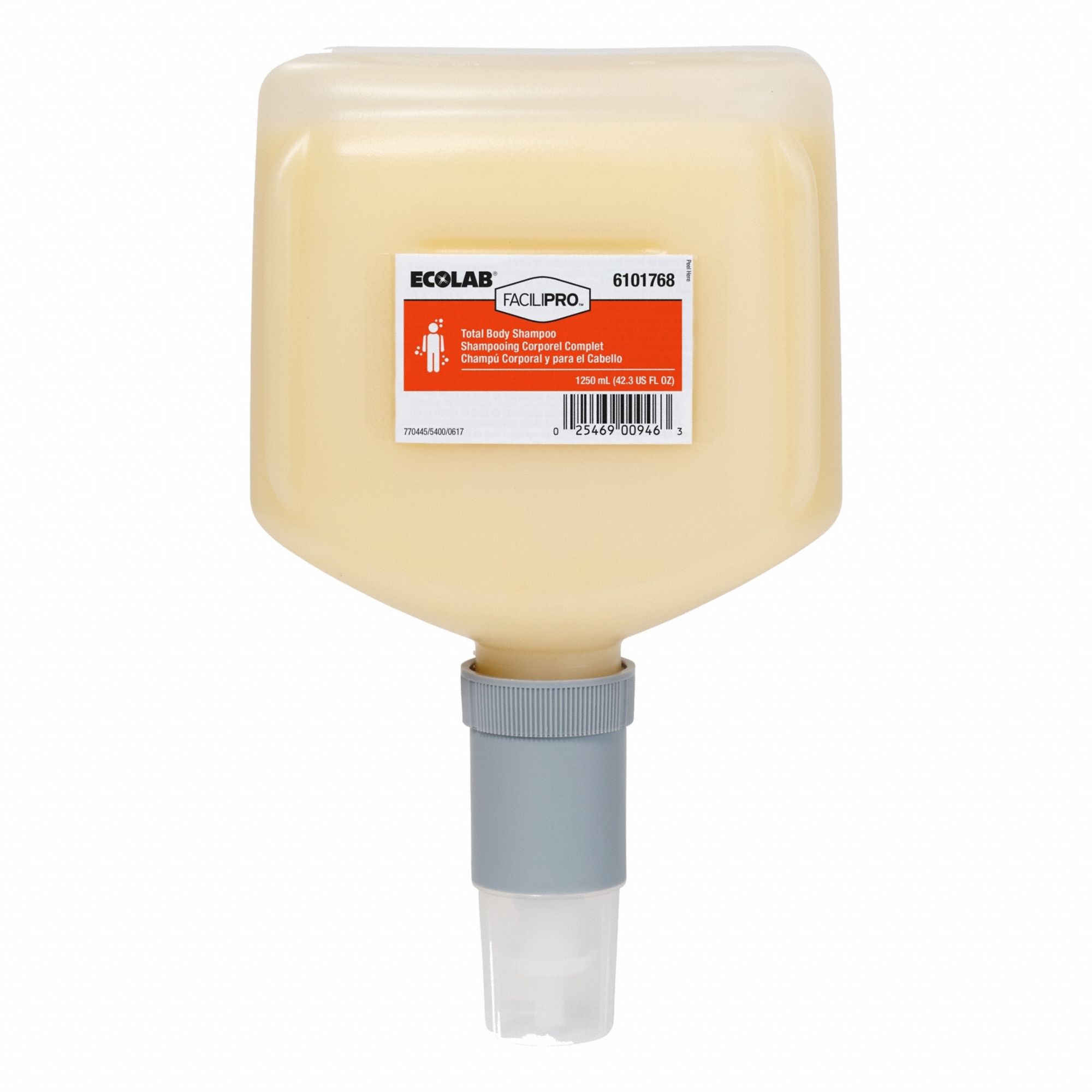 ECOLAB, 1,250 mL, Cartridge, Body Wash/Shampoo Combo - 400GE4|6101768 ...