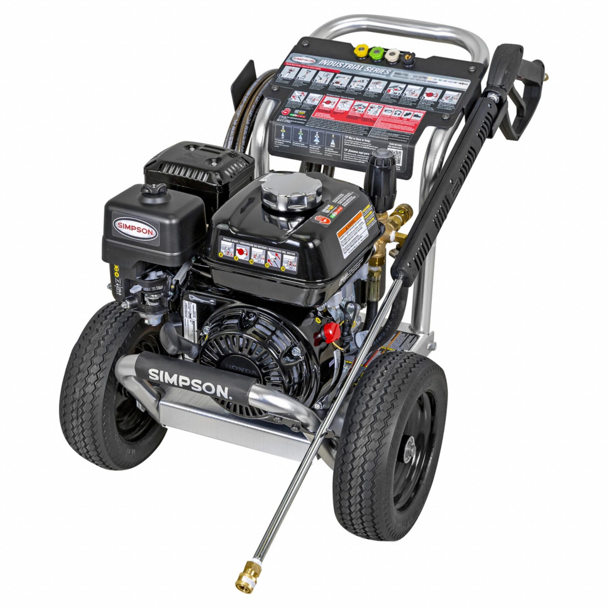 SIMPSON, Heavy Duty, Cart, Gas-Powered Pressure Washer - 819NY8|61143 ...