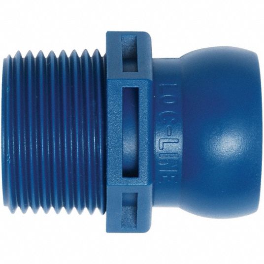 LOC-LINE, For 3/4 in Hose, 3/4" Loc-Line x 3/4" Male BSPT, Connector ...