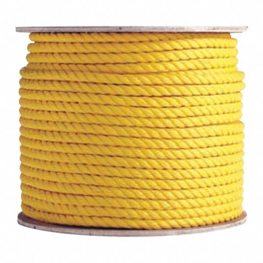 JAYDEE BOEN, 600 ft Overall Lg, Poly Rope,Yellow,3/4"X600ft - 616N12|YR ...