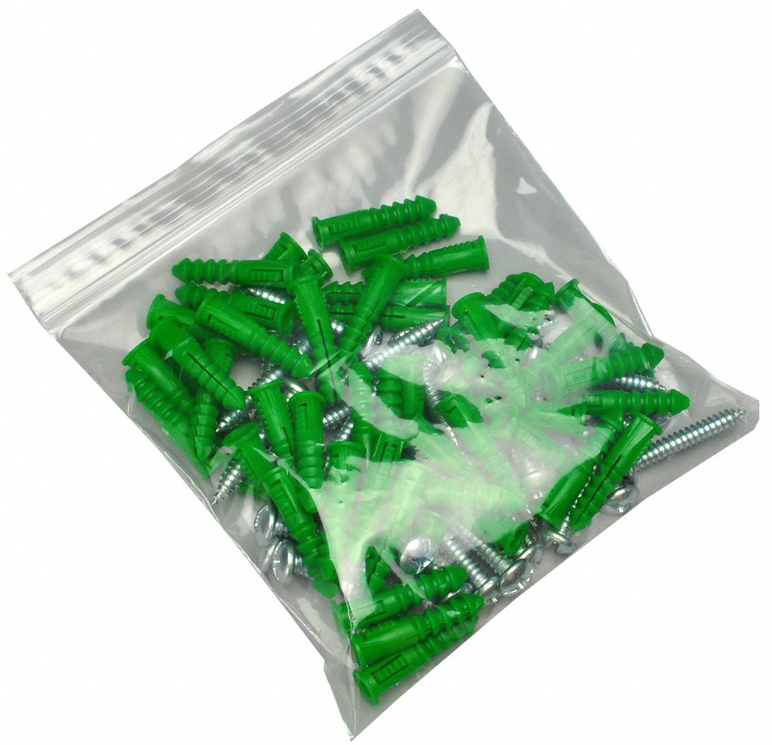 2 mil Thick, 20 in Wd, Reclosable Poly Bag - 61AM48|F22024 - Grainger