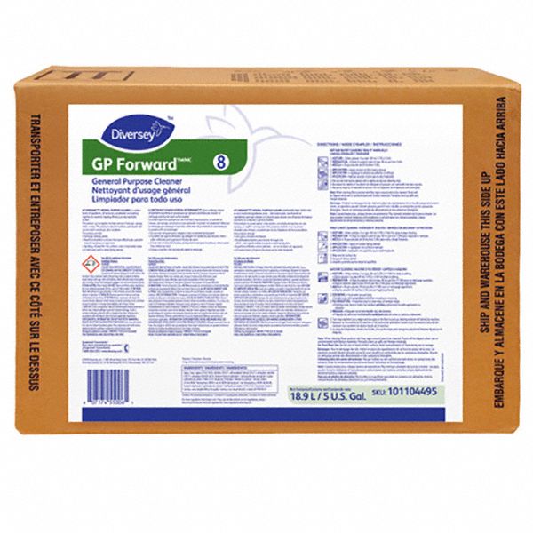 DIVERSEY, Box, 5 gal Container Size, All Purpose Cleaner - 61CR97 ...