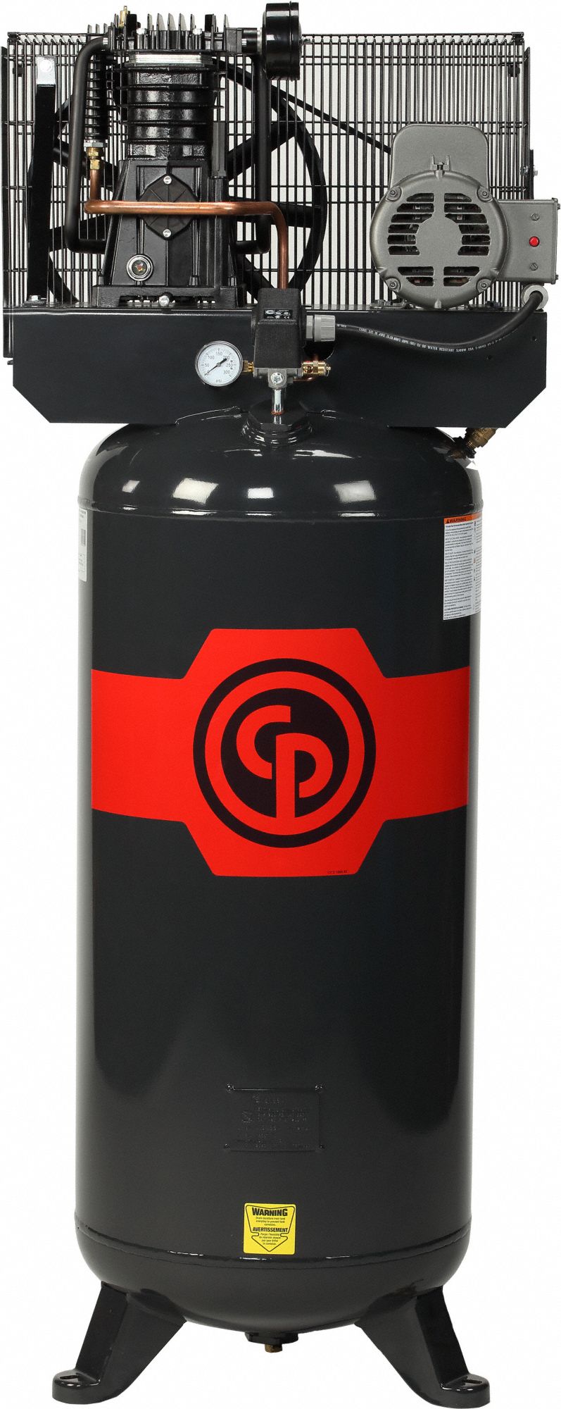 CHICAGO PNEUMATIC, 5 hp, 2 Stage, Stationary Air Compressor - 61CZ85 ...