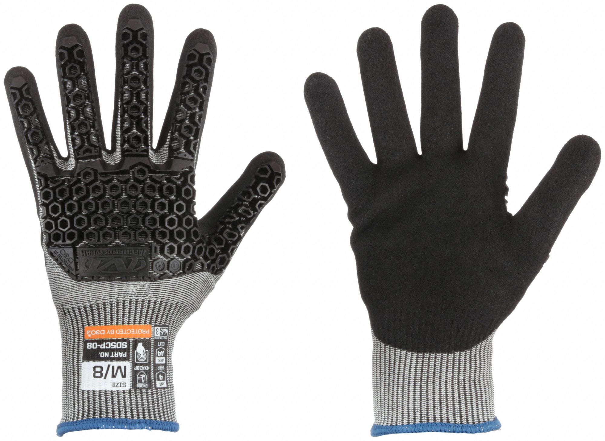 MECHANIX WEAR, S ( 7 ), ANSI Cut Level A4, Knit Gloves - 61DF08|SD5CP ...