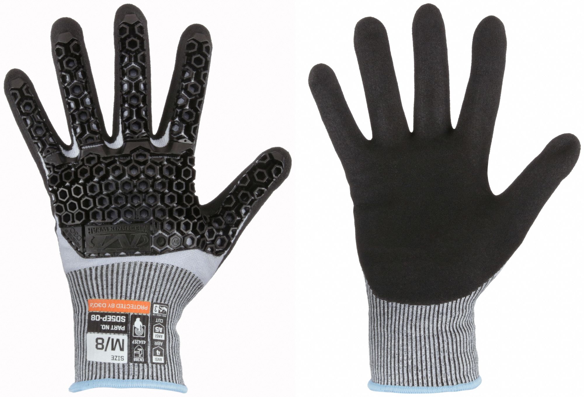 MECHANIX WEAR, S ( 7 ), ANSI Cut Level A5, Knit Gloves - 61DF25|SD5EP ...