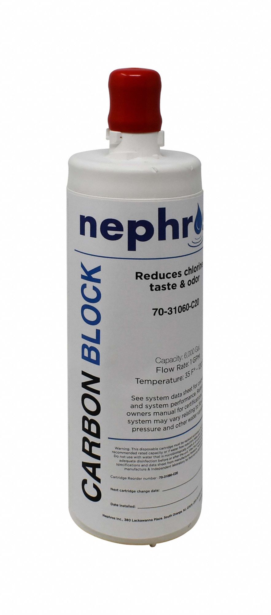 NEPHROS, 1 micron, 2.7 gpm, Quick Connect Filter - 61DH22|70-31060-C20 ...