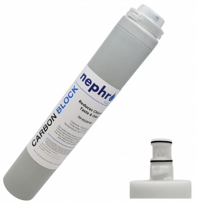 NEPHROS Quick Connect Filter: 1 micron, 2.7 gpm, 12,000 gal, 17 in ...