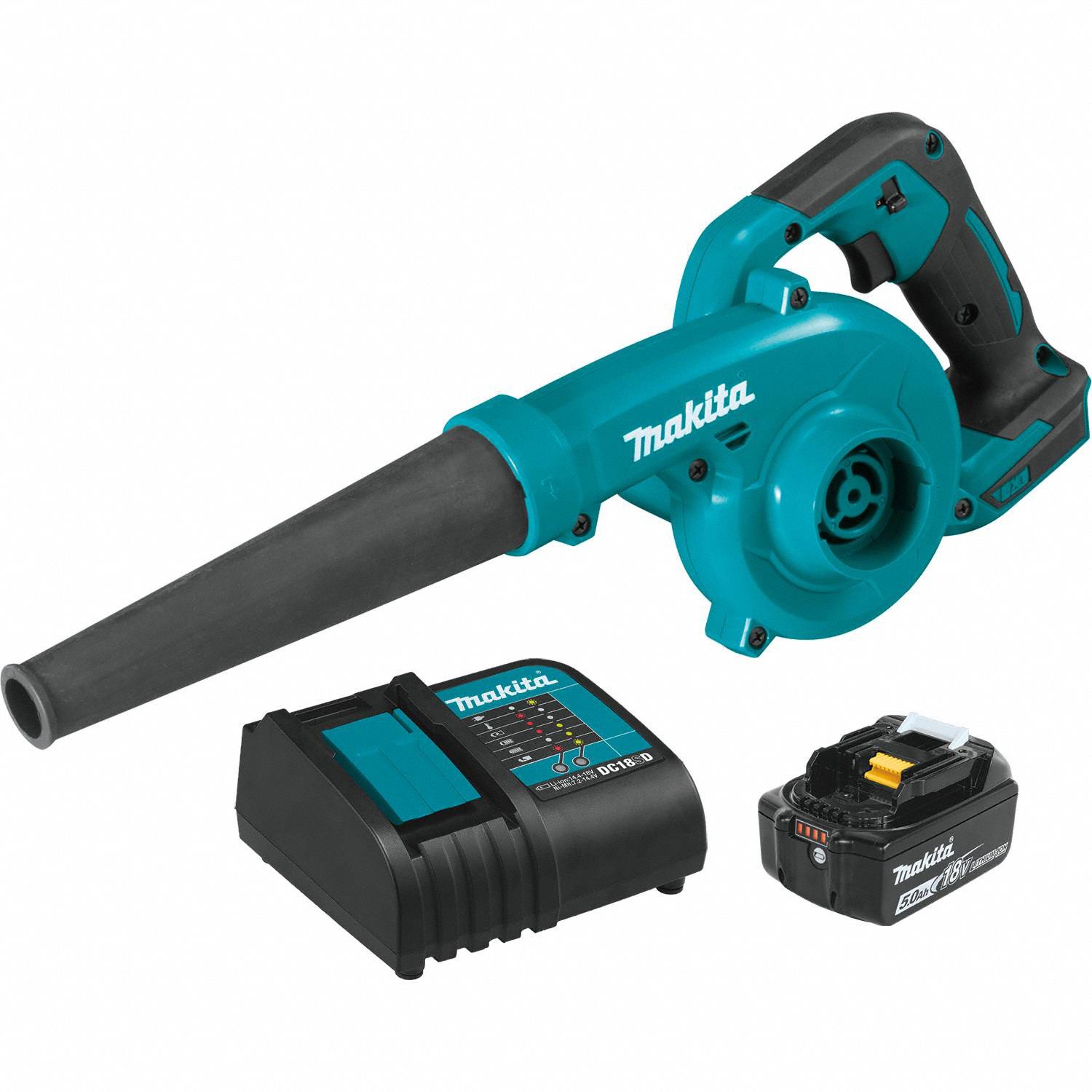 MAKITA, LXT®, 113 cfm Max. Air Flow, Battery-Powered Handheld Leaf ...