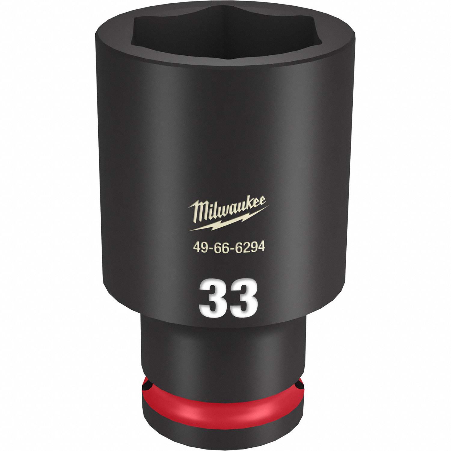 MILWAUKEE, 1/2 in Drive Size, Metric, Deep Impact Socket - 61DL78|49-66 ...