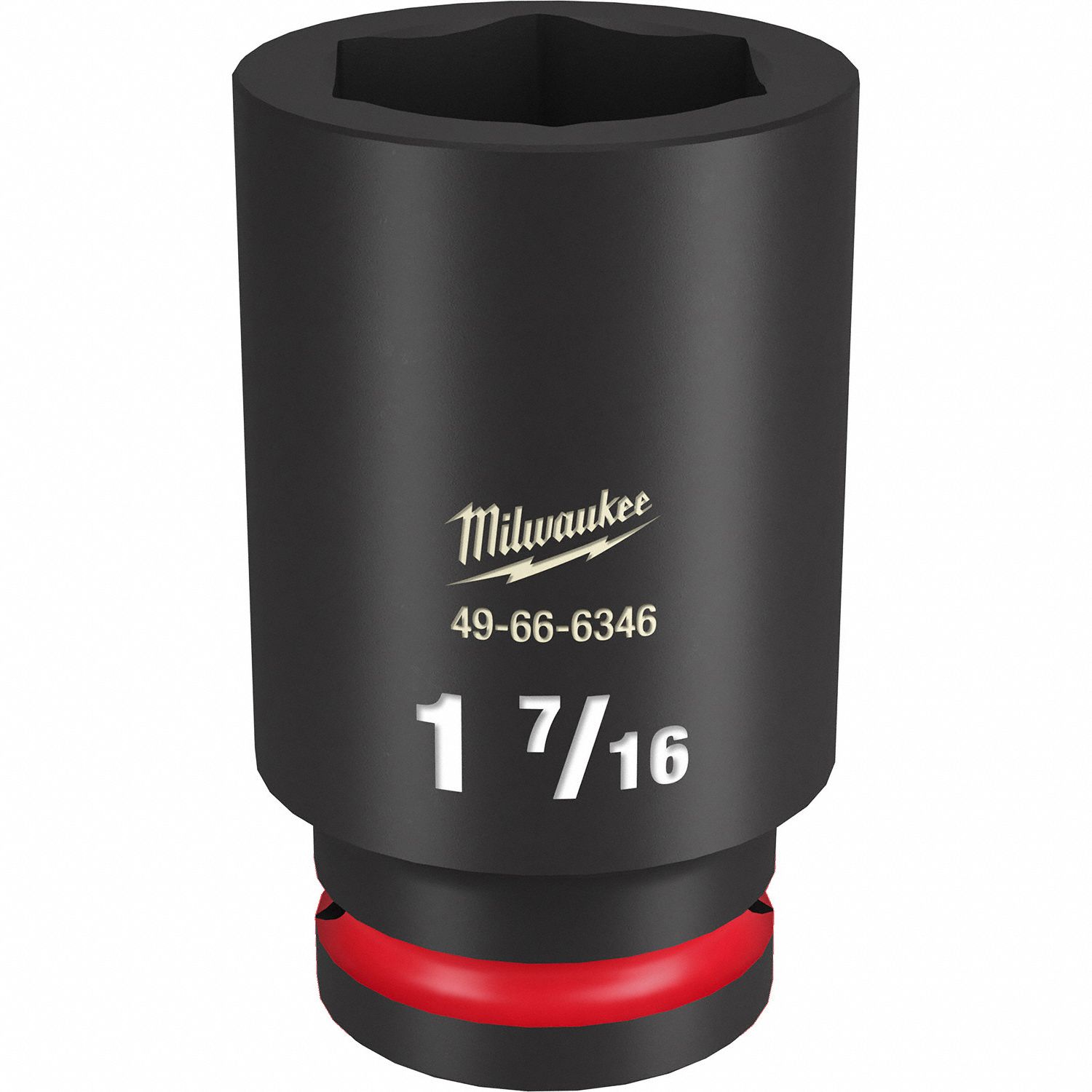 MILWAUKEE, 3/4 in Drive Size, SAE, Deep Impact Socket - 61DM21|49-66 ...