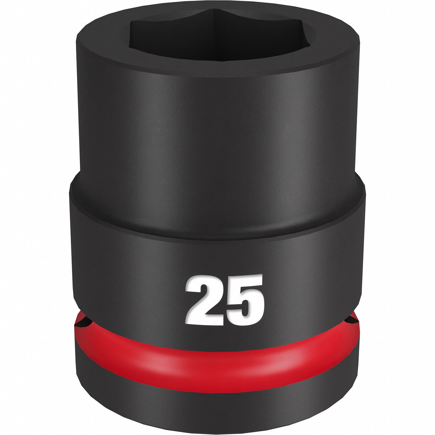 MILWAUKEE, 3/4 in Drive Size, 25 mm Socket Size, Standard Impact Socket ...