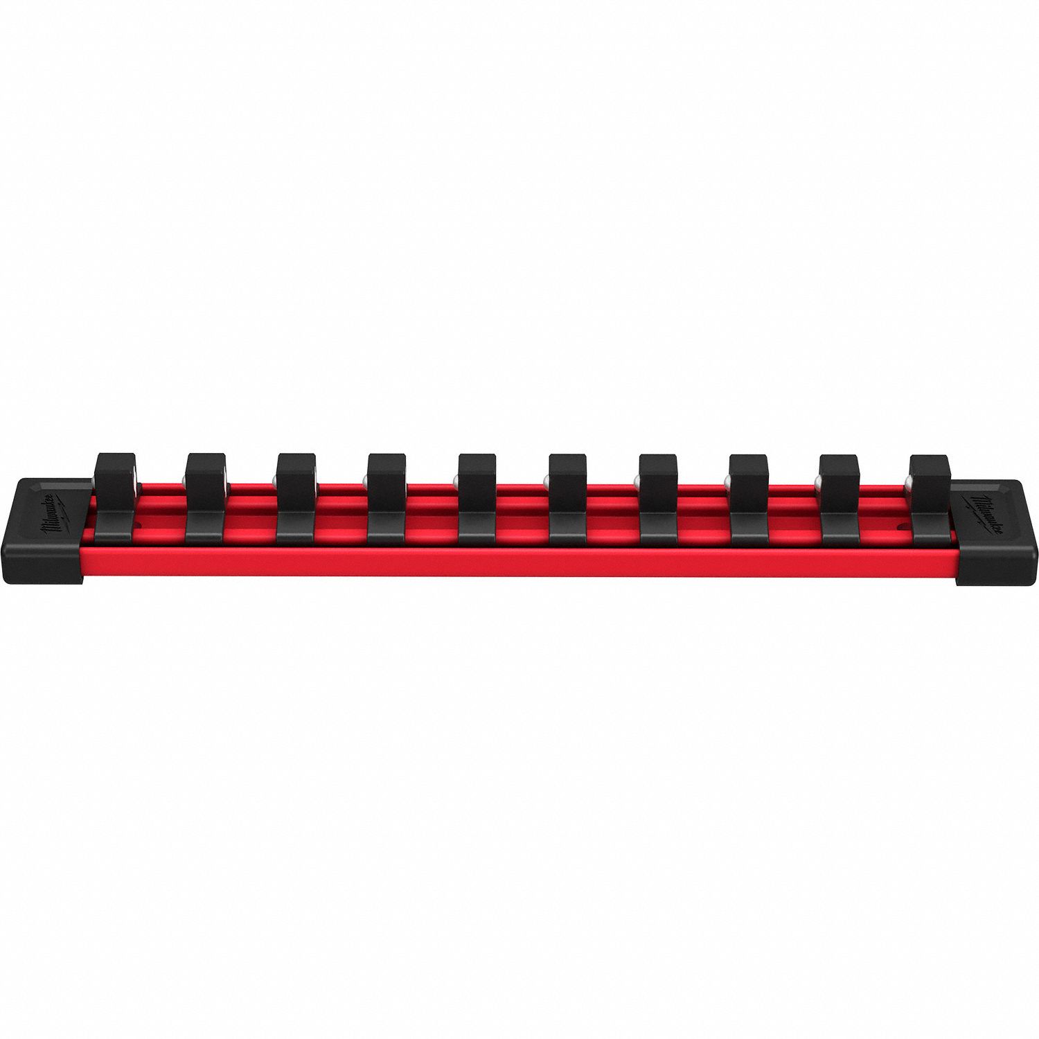 MILWAUKEE, Black/Red, 1 7/16 in Overall Wd, Socket Rail - 61DN75|49-66 ...