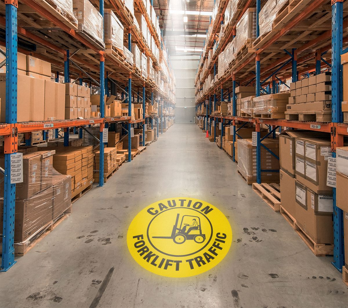 ACCUFORM, Lens Insert, Caution Forklift Traffic, LED Projector with ...