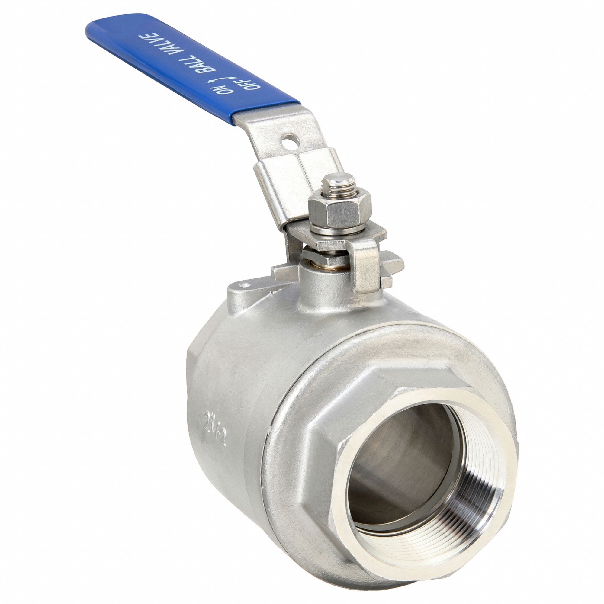 USA INDUSTRIALS, 1 1/2 in, 304 Stainless Steel, Manual Two-Way Ball ...