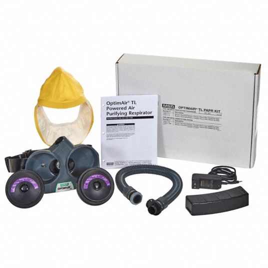 MSA, Full Hood, Belt-Mount, Powered Air Purifying Respirator - 61HK63 ...