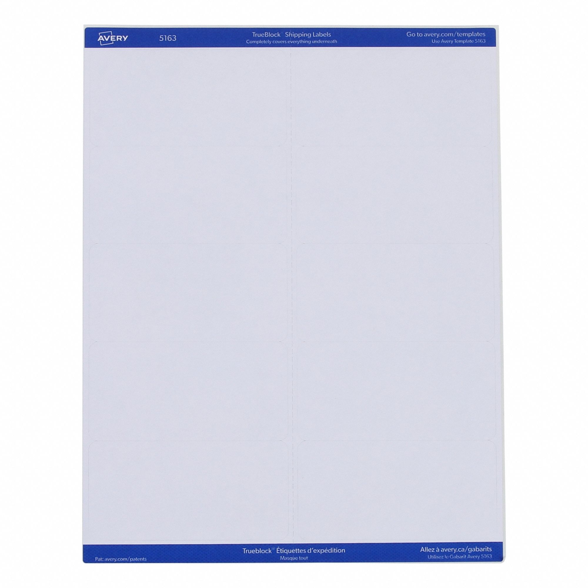 ABILITY ONE, 55163, White, Shipping labels - 61HL26|7530-01-336-0540 ...