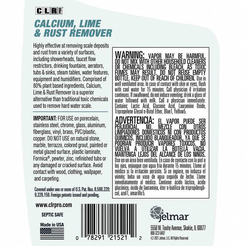CLR PRO Calcium, Lime and Rust Remover: Trigger Spray Bottle, 32 oz ...