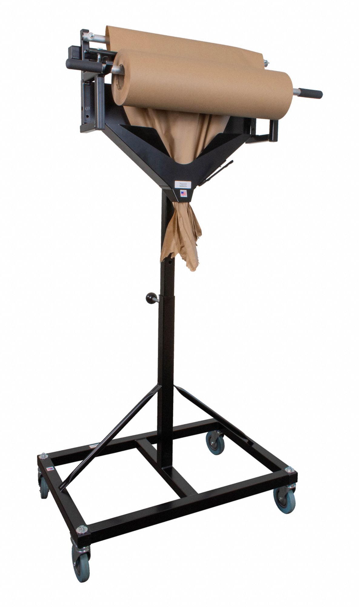 Portable, 36 in Overall Wd, Mobile Floor Unit with Paper Crumpler ...