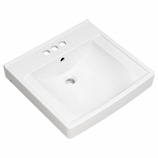 AMERICAN STANDARD, Decorum®, White, Bathroom Sink - 61HW29|9134004EC ...