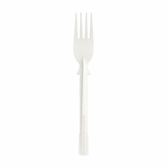 SMARTSTOCK, Series T, Medium-Wt, Disposable Fork - 61JY46|DUSSCF7 ...
