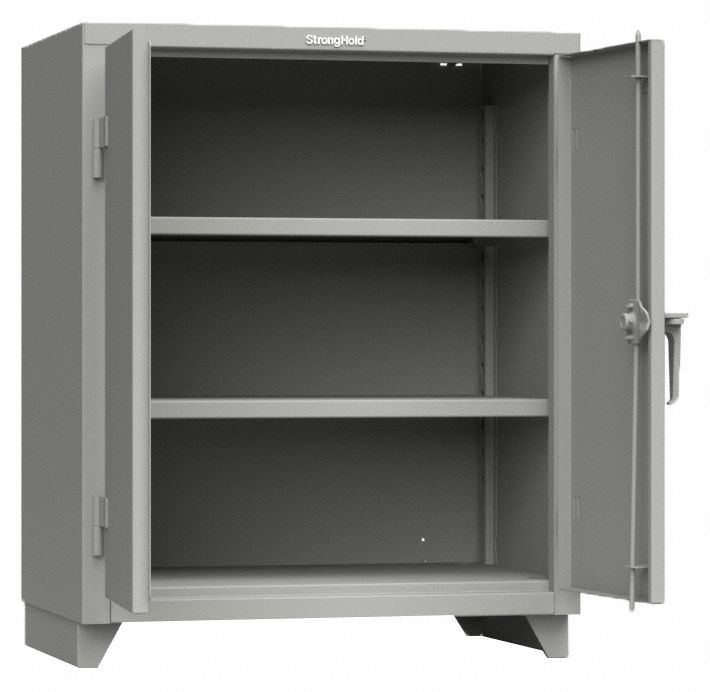 STRONG HOLD, 36 in x 24 in x 45 in, Swing Handle & Padlock Hasp ...