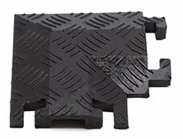 Black, Polyurethane, CABLE PROTECTOR - 61KL08|FL90RT1X1.5-B - Grainger