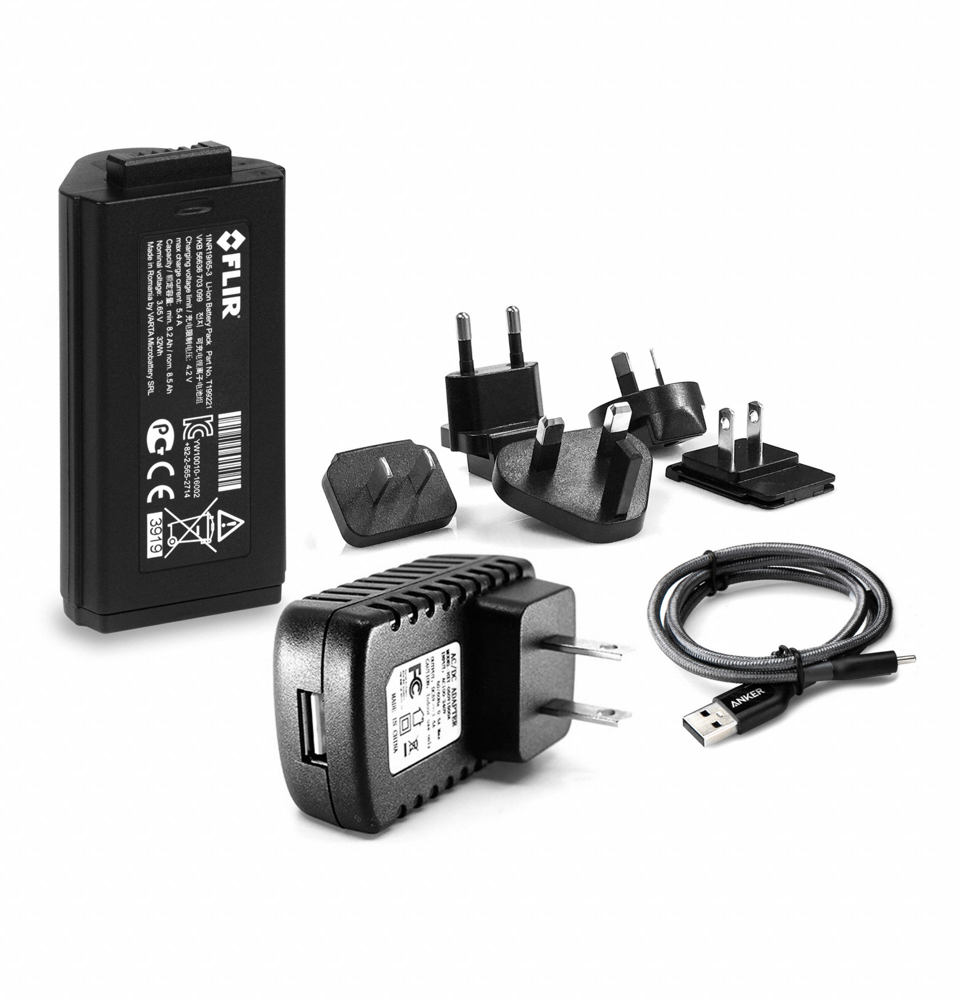 FLIR, Rechargeable Battery Kit, Displays On-Screen Battery Life ...