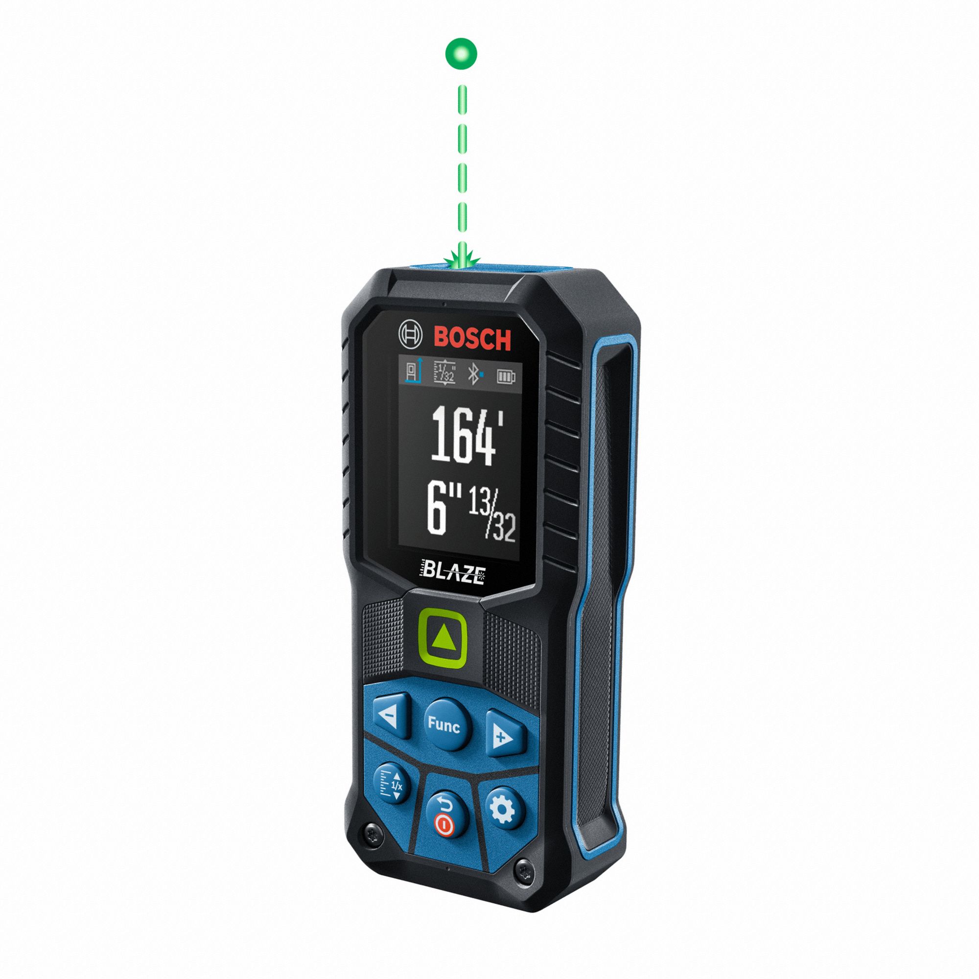 BOSCH, Inch, 6 in – 165 ft, Laser Distance Meter - 61KL70|GLM165-27CGL ...