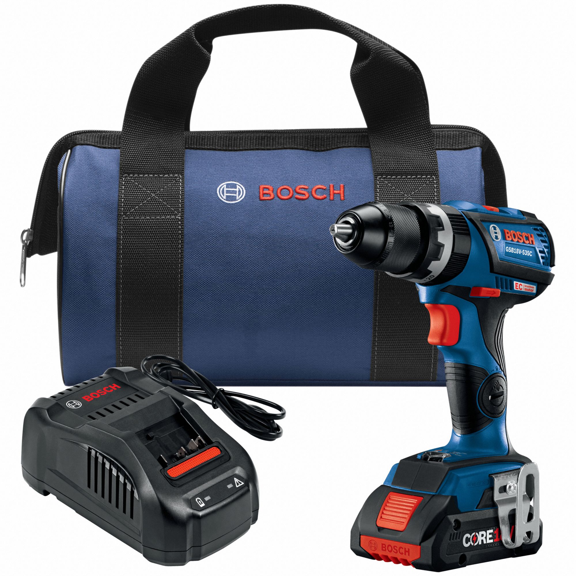 BOSCH, 18V, Compact, Cordless Hammer Drill - 61KL81|GSB18V-535CB15 ...