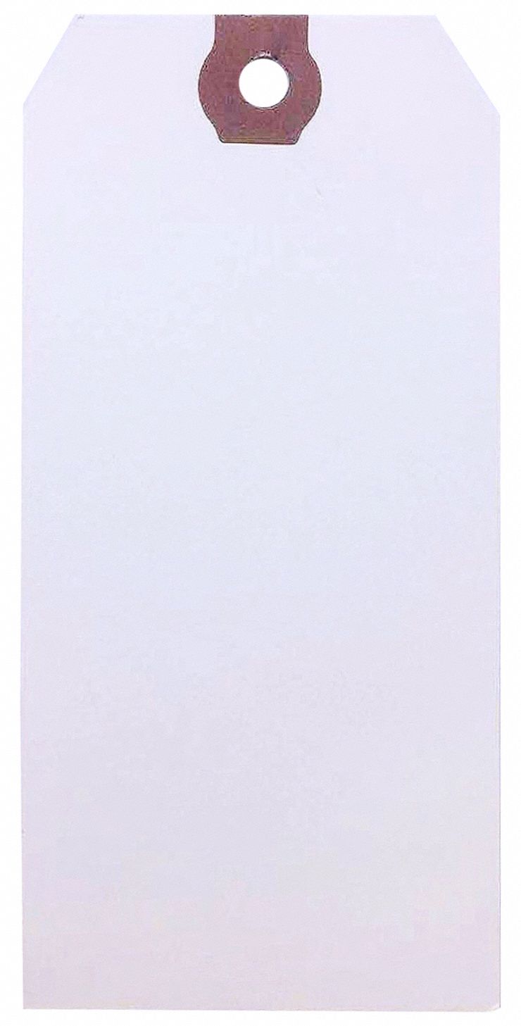 #3, 3 3/4 in Tag Ht, Blank Shipping Tag - 61KT40|61KT40 - Grainger
