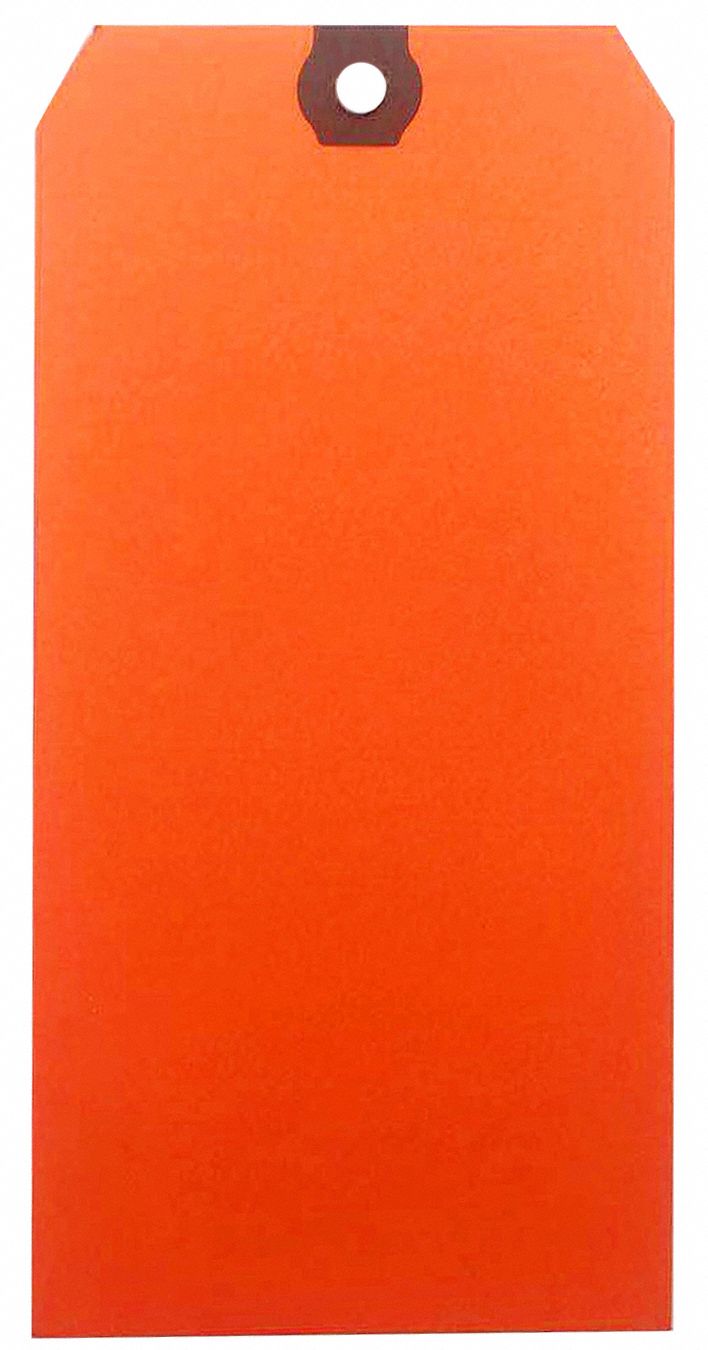 APPROVED VENDOR Blank Shipping Tag,Paper,Orange,PK500 - Blank Shipping ...