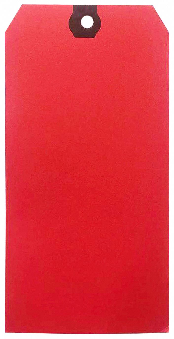 APPROVED VENDOR Blank Shipping Tag,Paper,Red,PK1000 - Blank Shipping ...
