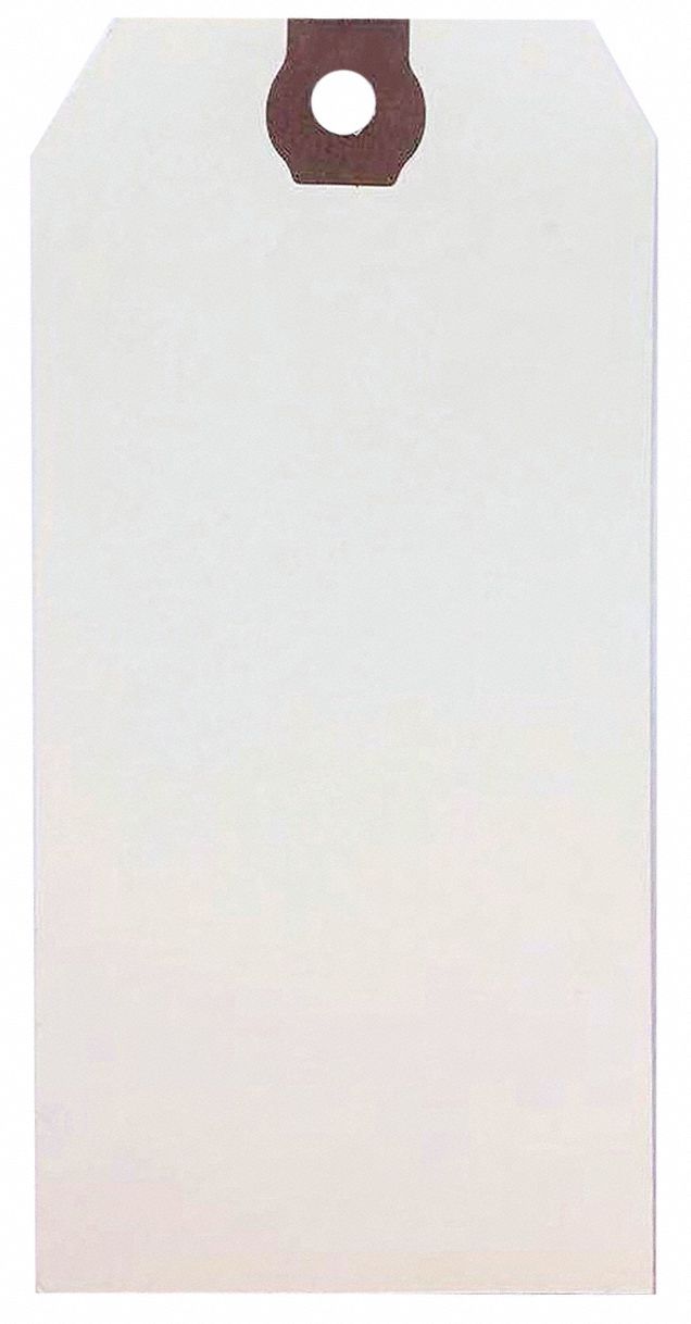 #8, 6 1/4 in Tag Ht, Blank Shipping Tag - 61KU47|61KU47 - Grainger