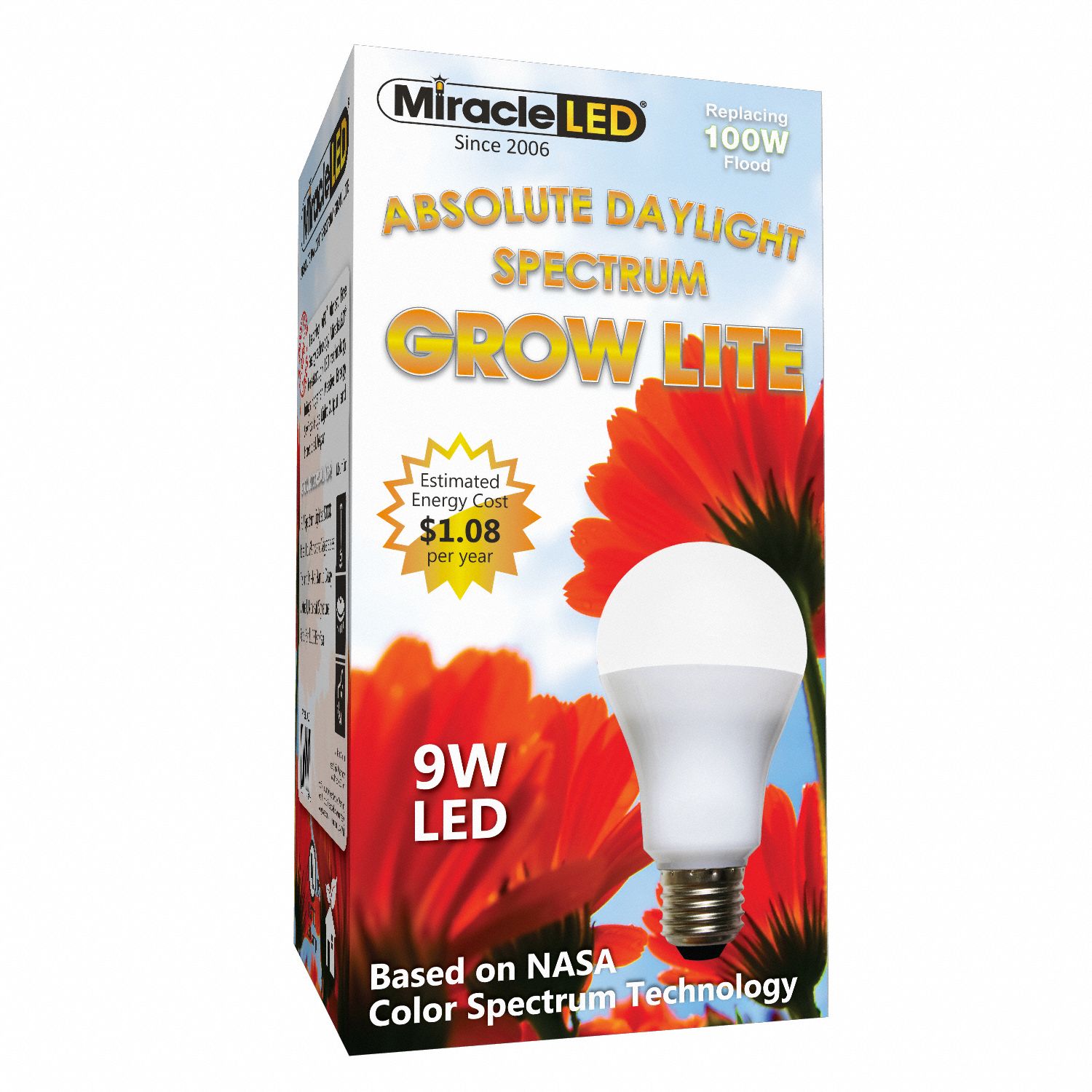 LED, A19, LED Grow Bulb - 61KV51|601834 - Grainger