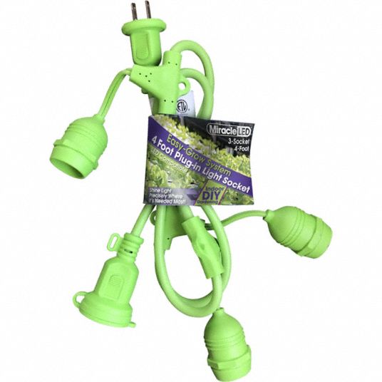 3 Lightheads, Medium (E26), 3 Socket String Light Fixture for Grow ...