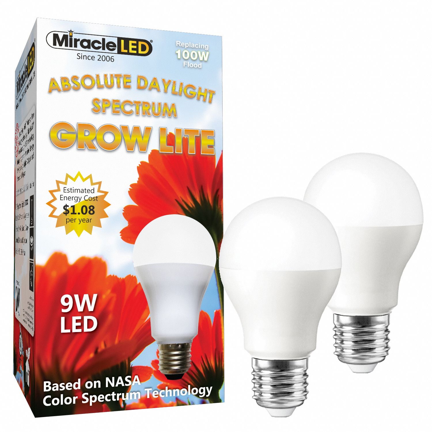 LED, A19, LED Grow Bulb - 61KV62|602768 - Grainger
