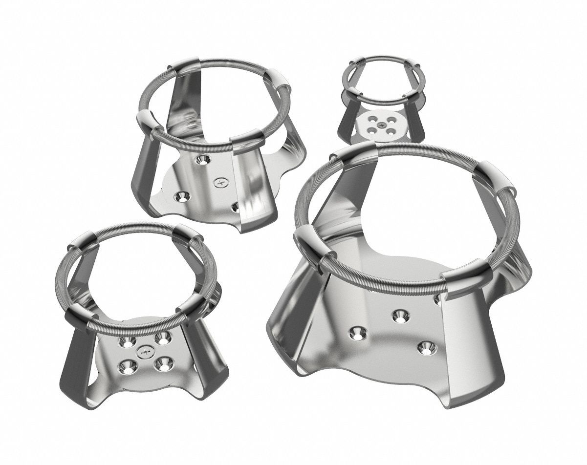 BEING SCIENTIFIC, Shaker Flask Clamp, Stainless Steel, Clamp - 61KW07 ...