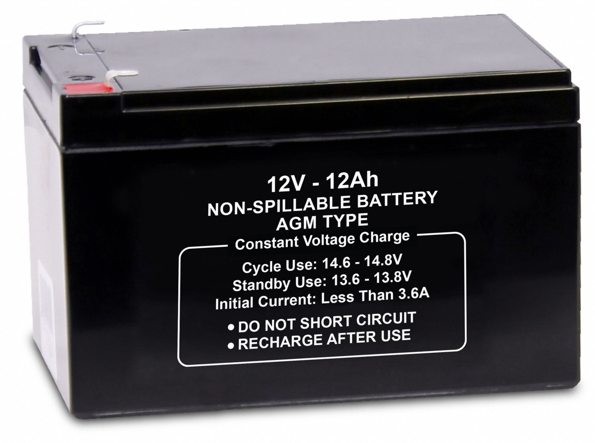 12V DC, 12 Ah Capacity, Sealed Lead Acid Battery - 61KW56|47012 - Grainger