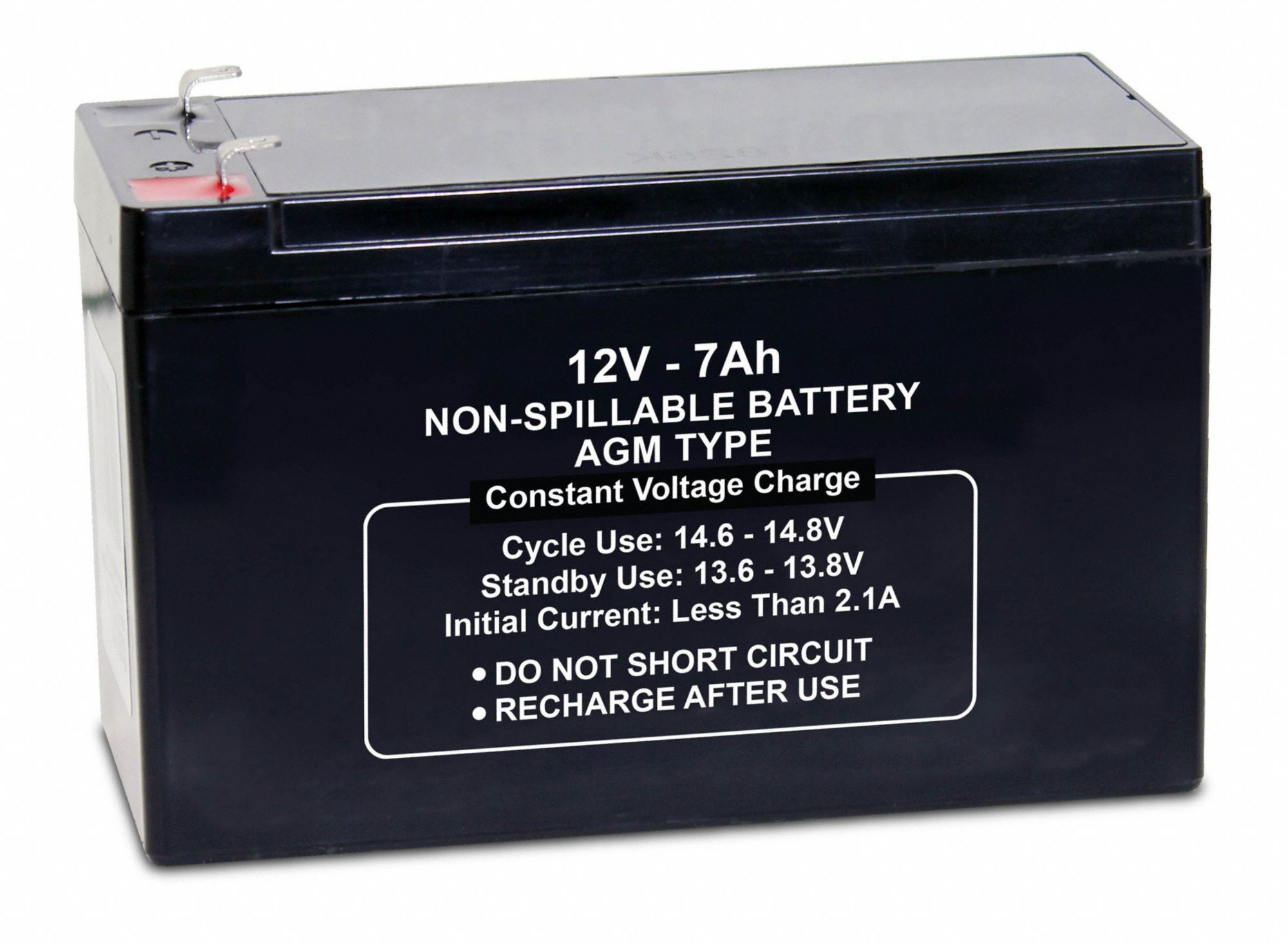 12V DC, 7 Ah Capacity, Sealed Lead Acid Battery - 61KW58|47014 - Grainger